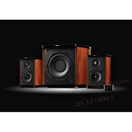 HiVi Swans M50W 2.1 Powered Bookshelf Speaker M50WS 3 Bass-midrange M ...