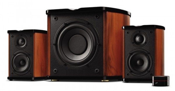 HiVi Swans M50W 2.1 Powered Bookshelf Speaker M50WS 3 Bass-midrange M ...