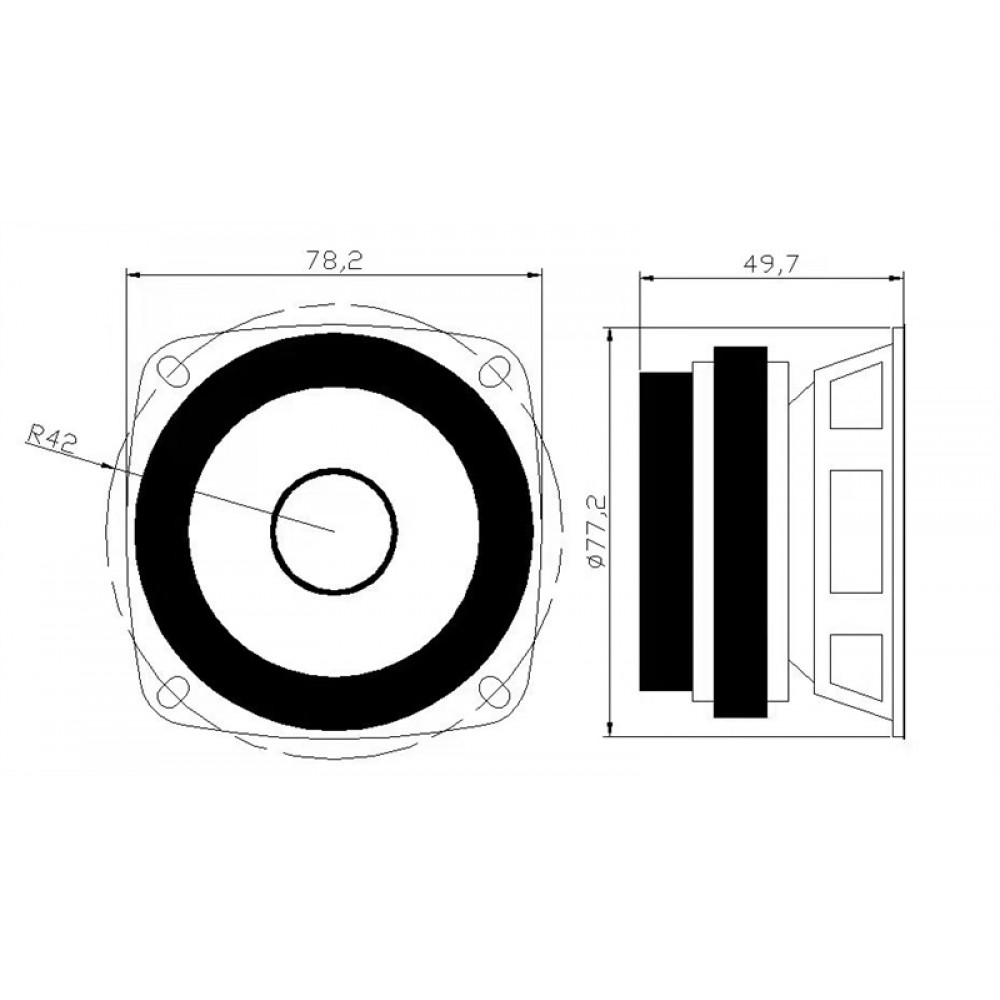 LS-13 Lii Song AL-3 3-inch full-range speaker (1 pair）