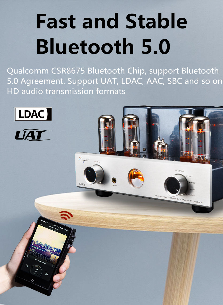 Cayin MT-35 MK2 Bluetooth 5.0 version Vacuum Tube Integrated Power ...