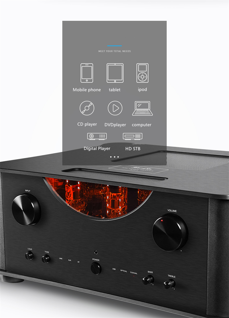 SY-12 Shengya A-25CS Tube and Transistor Combined Hybrid Amplifier HIFI ...