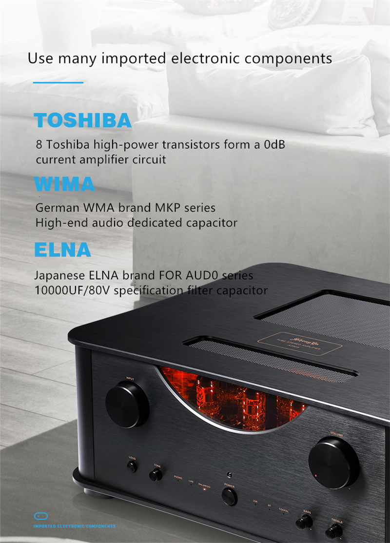 SY-12 Shengya A-25CS Tube and Transistor Combined Hybrid Amplifier HIFI ...