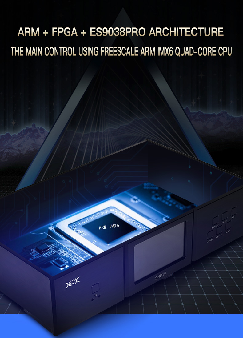 XRK(Shinrico) SHD20 HIFI digital audio player ES9038Pro DAC supports ...