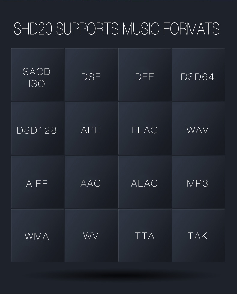 XRK(Shinrico) SHD20 HIFI digital audio player ES9038Pro DAC supports ...
