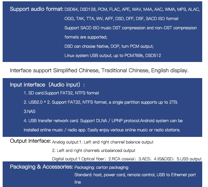 XRK(Shinrico) SHD20 HIFI digital audio player ES9038Pro DAC supports ...