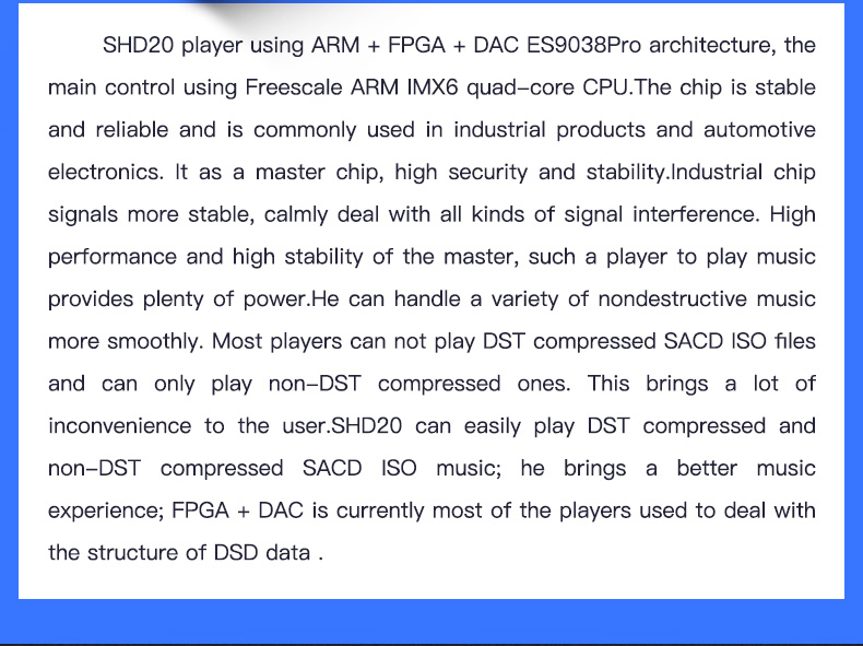 XRK(Shinrico) SHD20 HIFI digital audio player ES9038Pro DAC supports ...